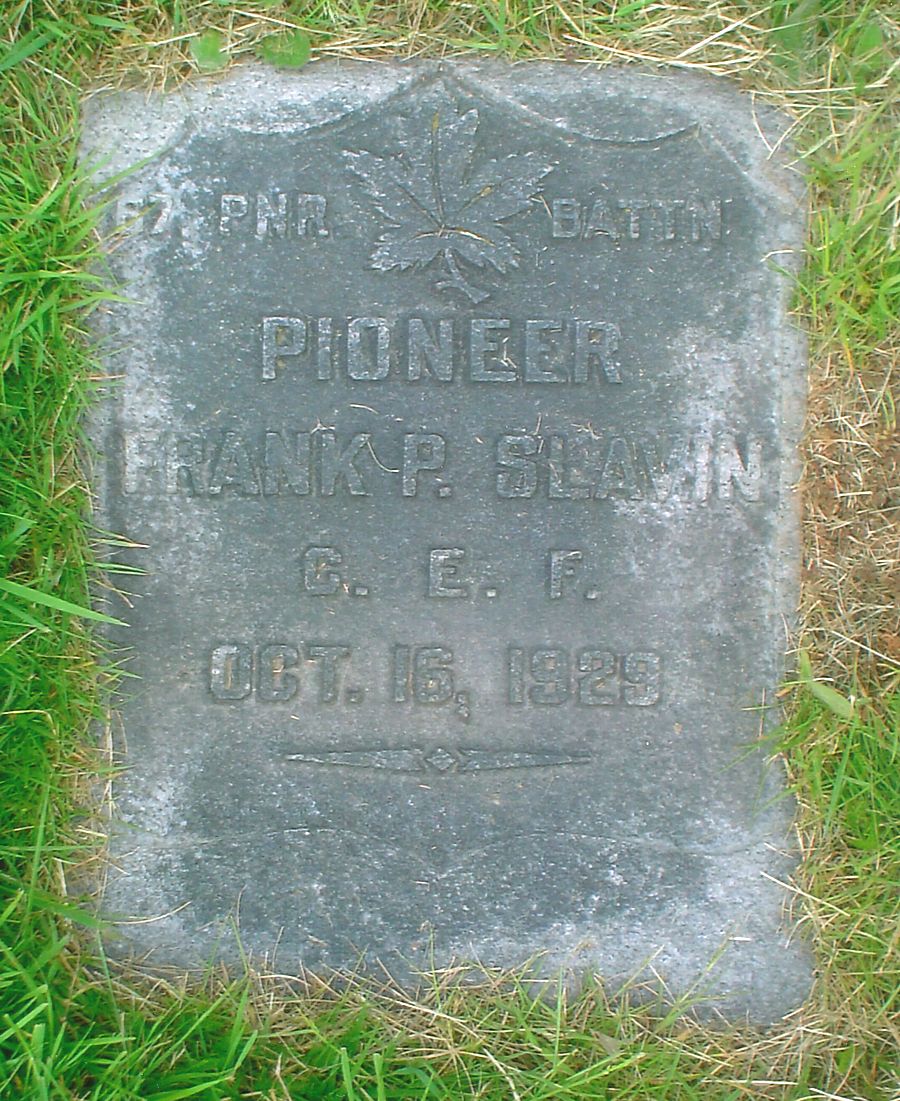 Frank Slavin gravesite.
