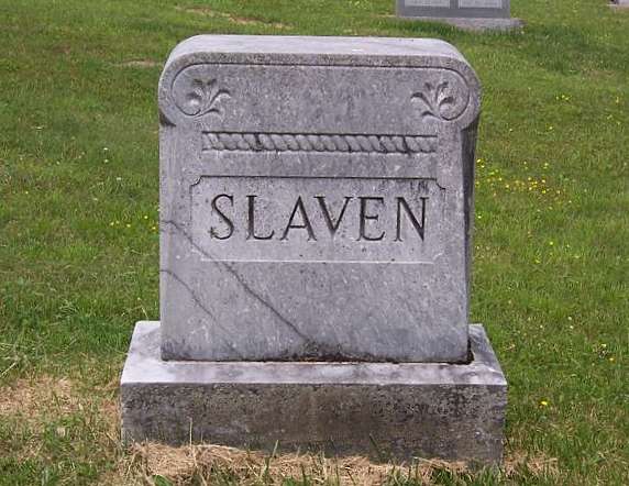 Thomas Hodges and Ursula Slaven stones.